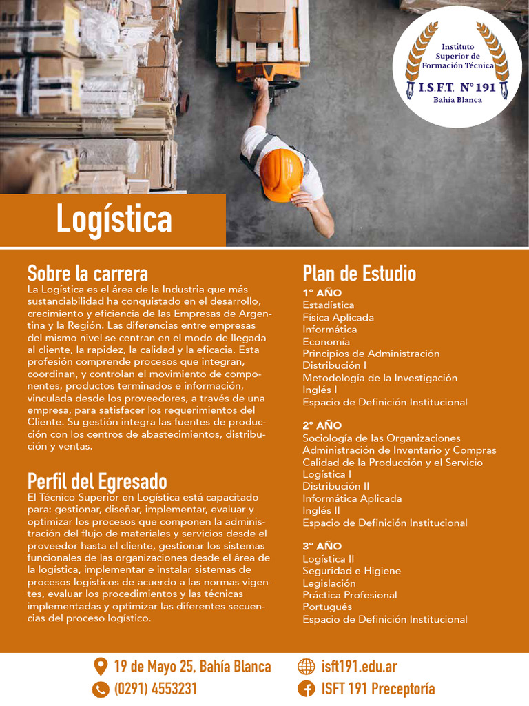 Plan de Estudio en Logística 2023 | PDF