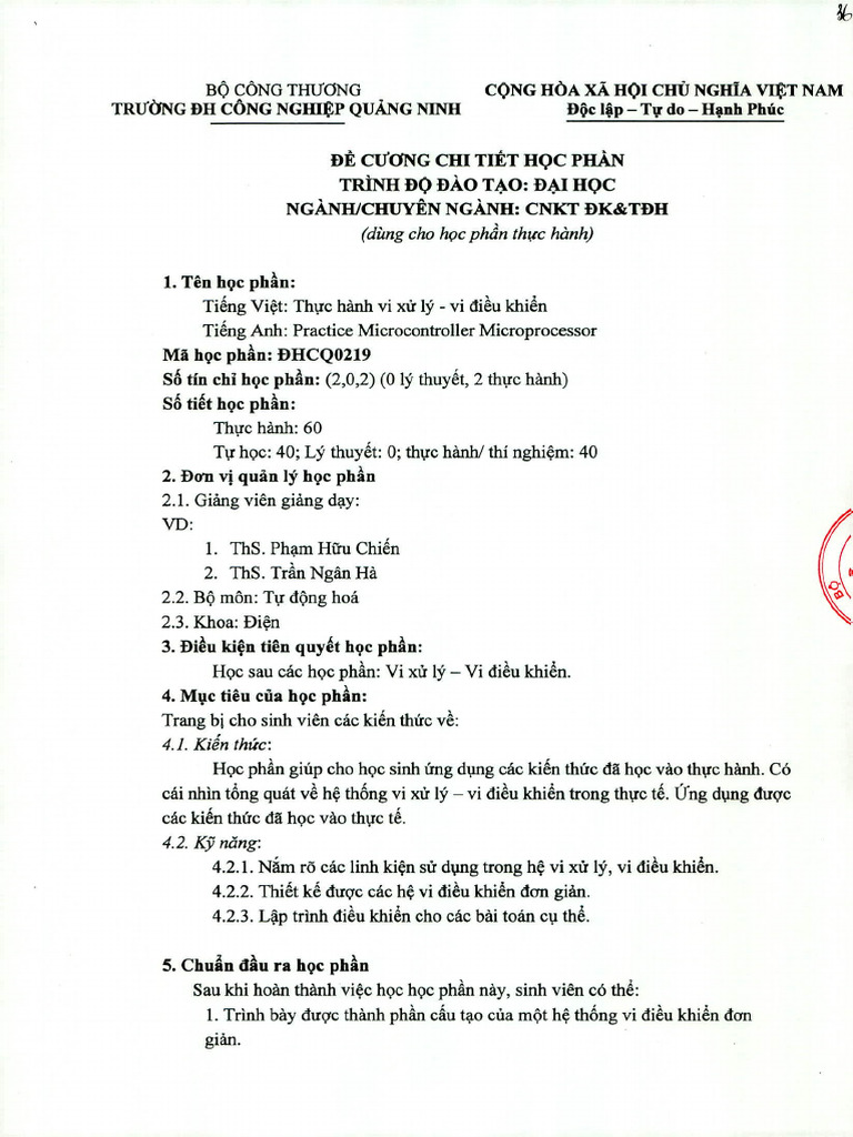 36thuc Hanh VI Xu Ly VI Dieu Khien 2 02 | PDF