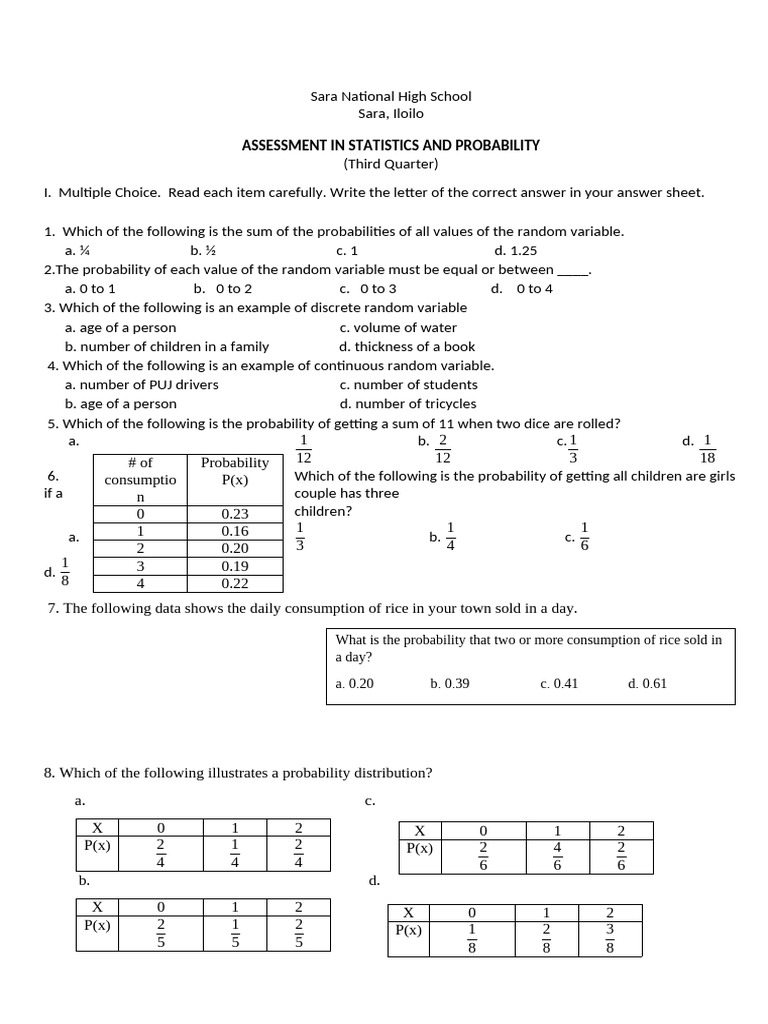 stat q3 | PDF | Standard Deviation | Sampling (Statistics)