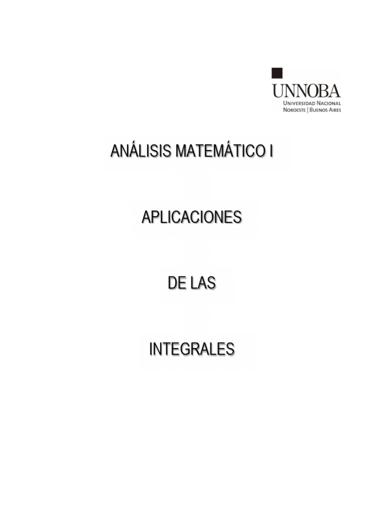 Unidad 3 Aplicaciones de Las Integrales | PDF | Integral | Curva