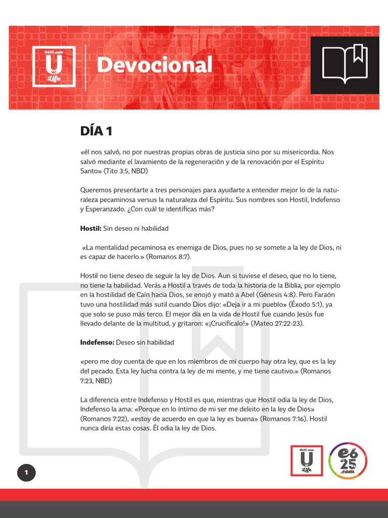 Devocionales | PDF | Pecado | Cristo (título)