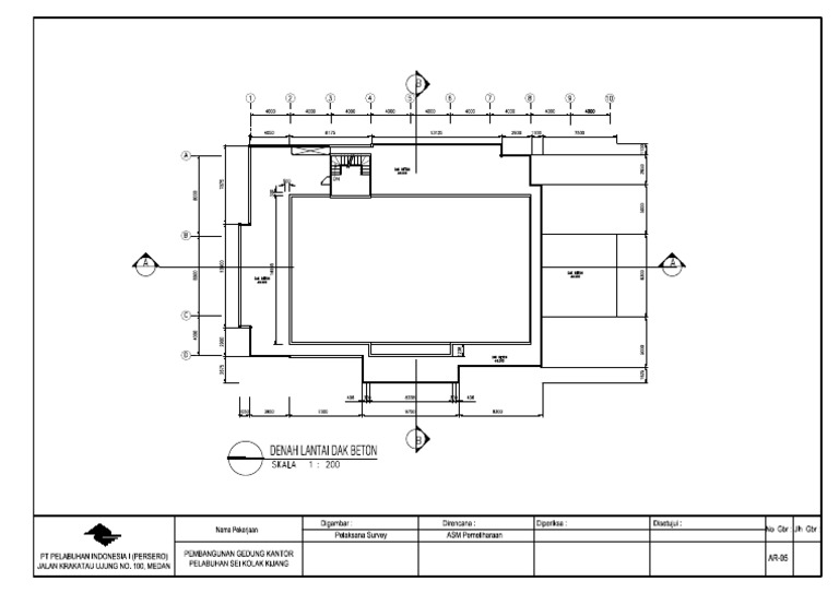 5.Denah Dak Beton | PDF
