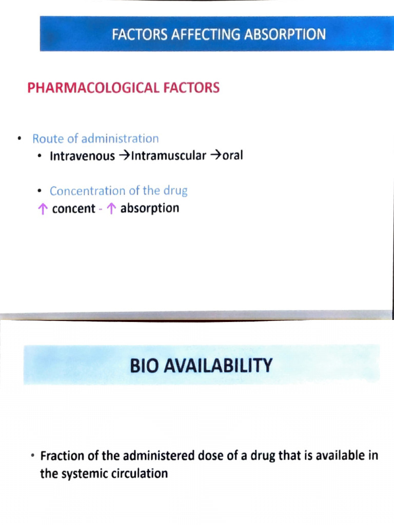 Pharmacokinetics -2 | PDF | Bioavailability | Drug Metabolism