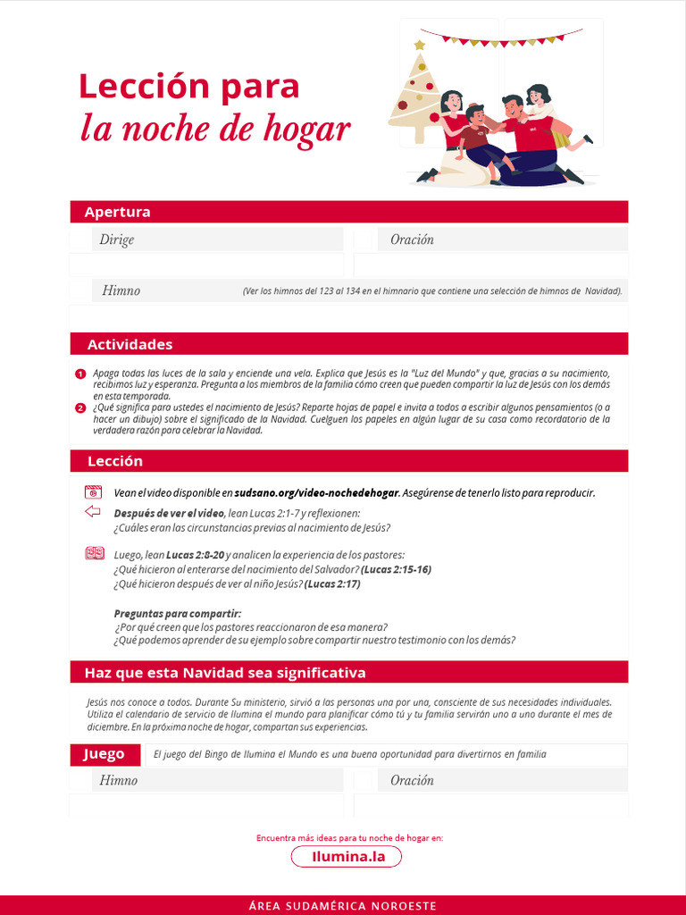 Programa para Noche de Hogar | PDF