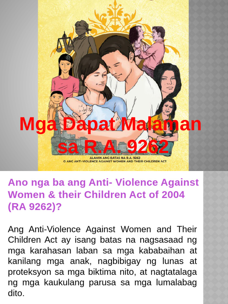 9262 and RAPE Tagalog | PDF