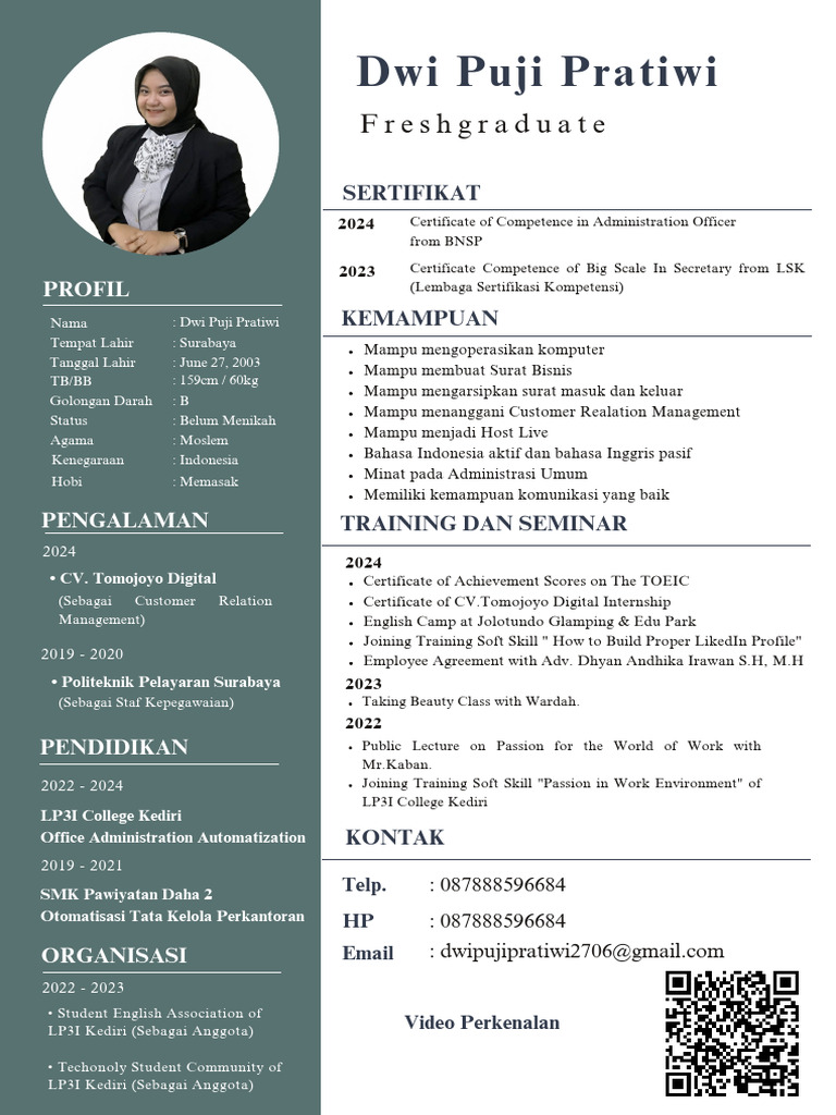 CV Kreatif_Dwi Puji P | PDF
