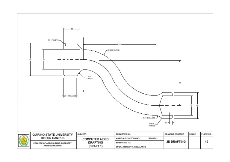 2D Drafting Plate 10 | PDF