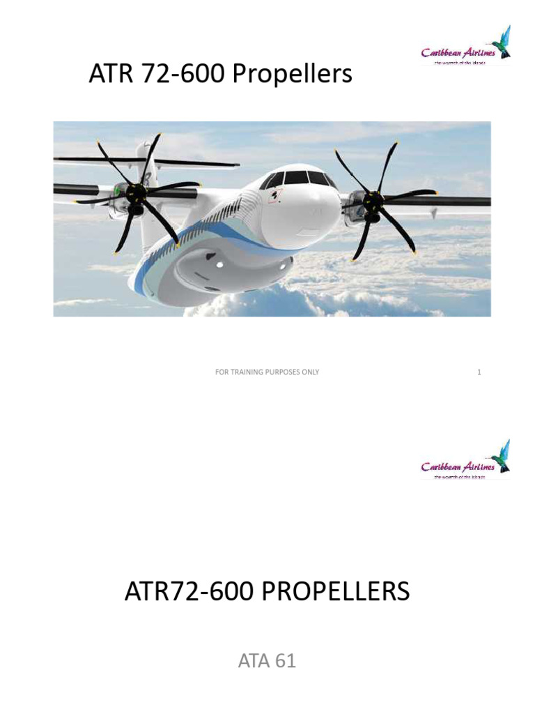 ATR 72-600 Propeller Training | PDF | Mechanical Engineering ...