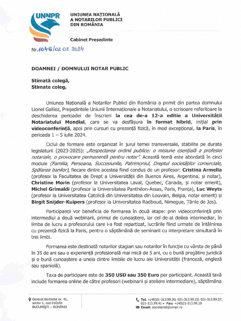 1046 circulara | PDF