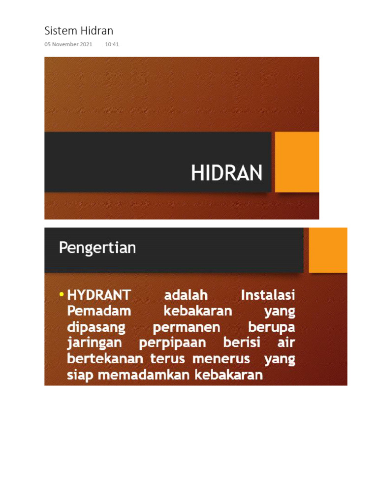 Sistem Hidran | PDF