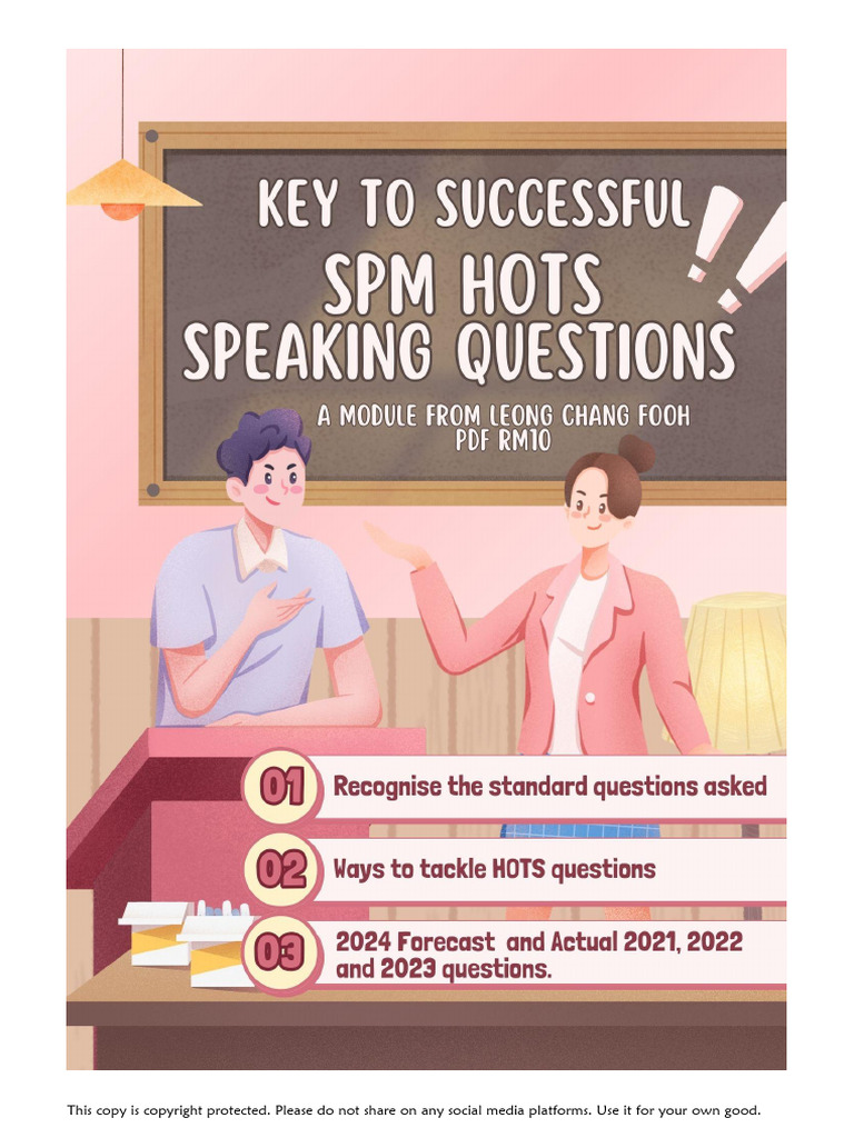 Key To Successful SPM HOTS Speaking Questions Module Saadiah MD | PDF | Artificial Intelligence ...