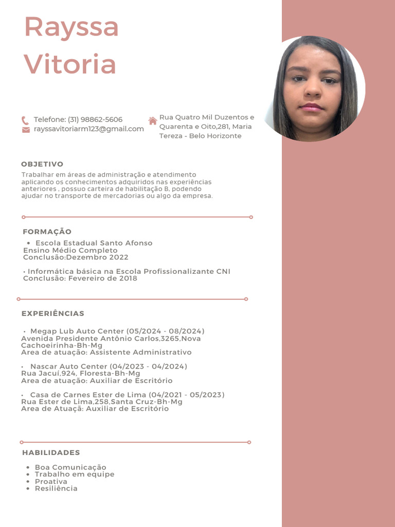 Currículo Rayssa | PDF