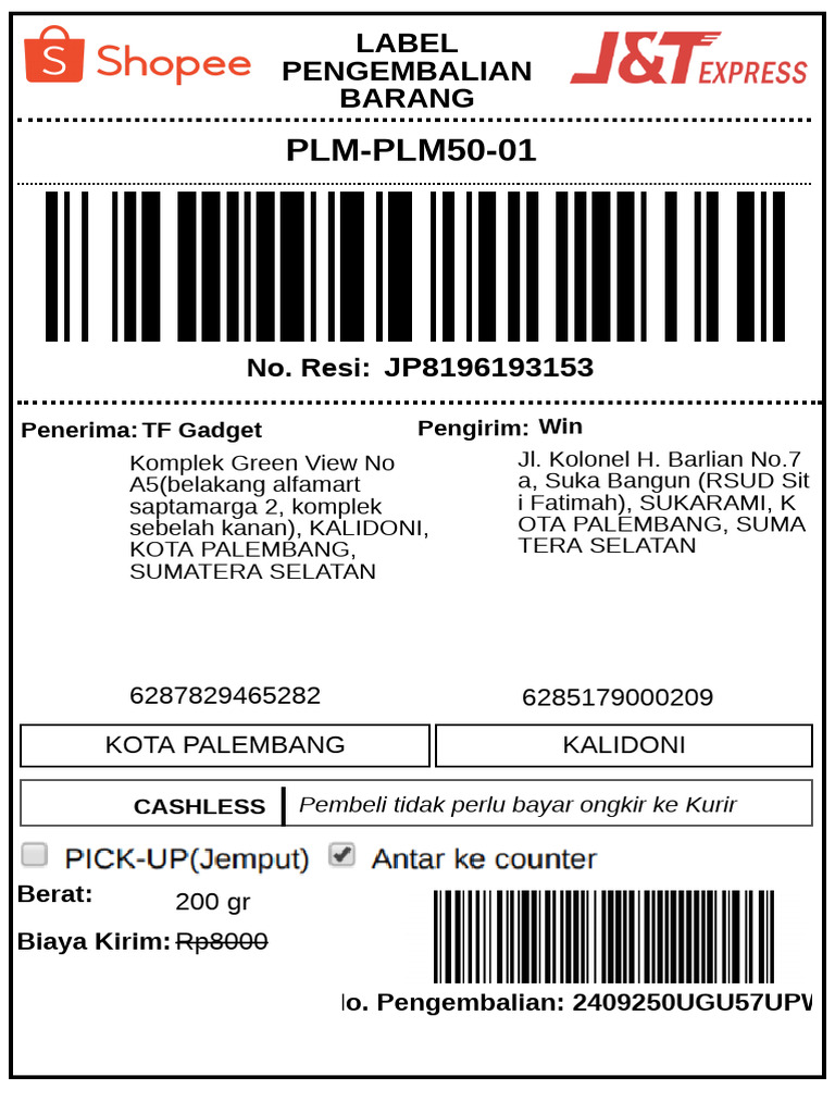 Get Return Label | PDF