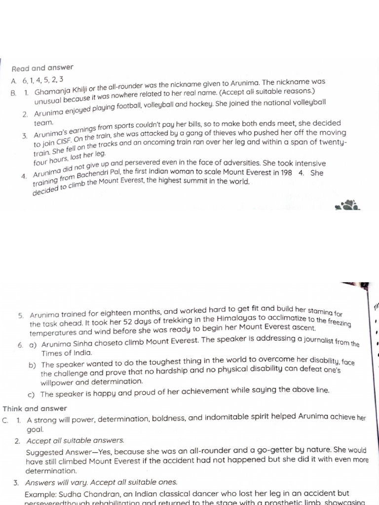 Grade -5 L-9 Never give up notes-2 | PDF