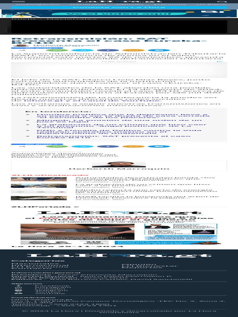 Retran SAT Presenta El Caso Eureka-B410 - La Hora | PDF