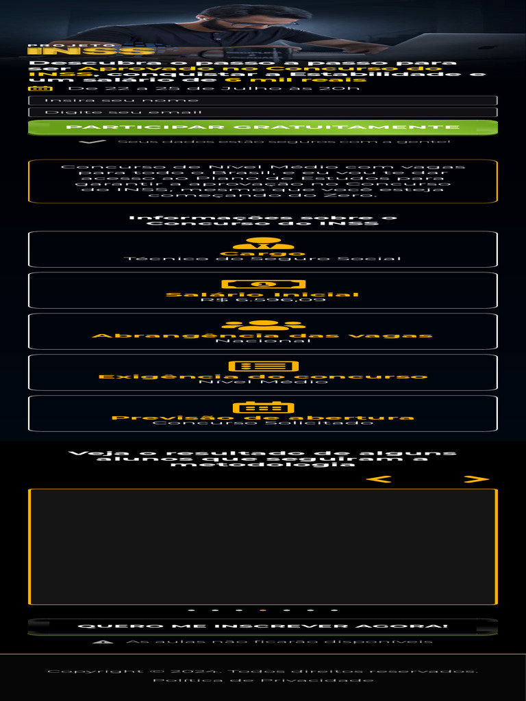 Projeto INSS 2024 Com Mateus Andrade | PDF