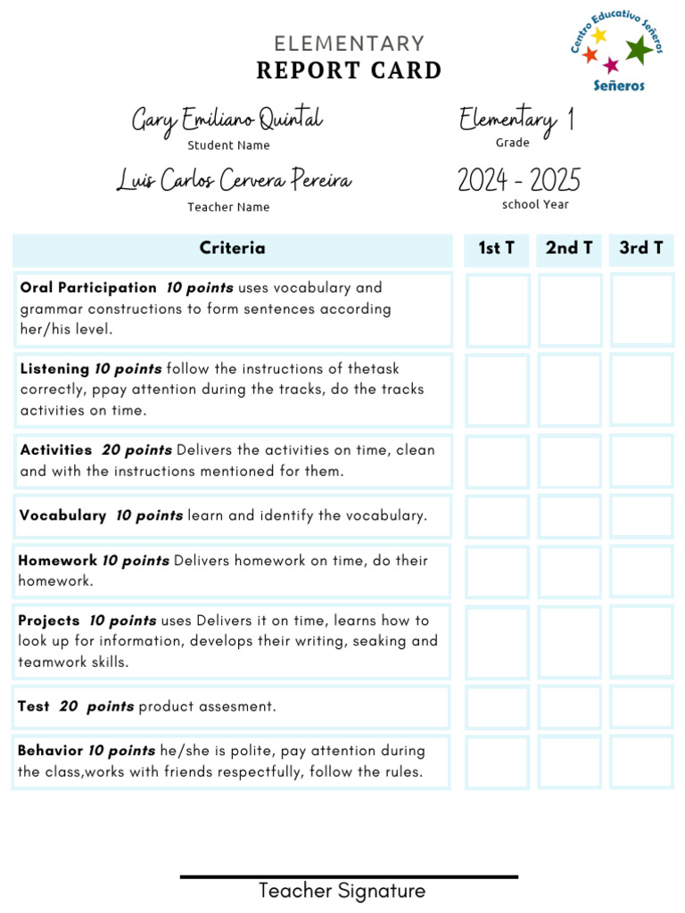 1-3 Report Cards - 20241115 - 112251 - 0000 | PDF | Educational ...