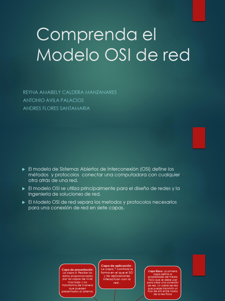 Entendiendo el Modelo OSI de Red | PDF | Red de computadoras | Modelo osi