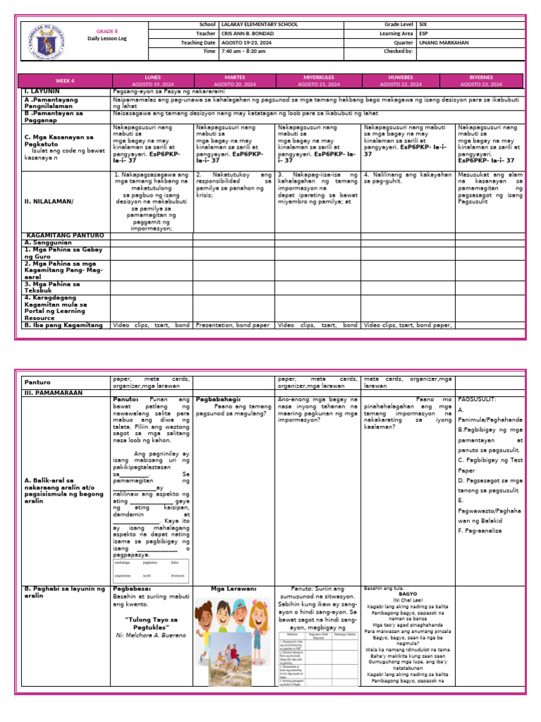 Q1_WEEK4_DLL_ESP6 | PDF