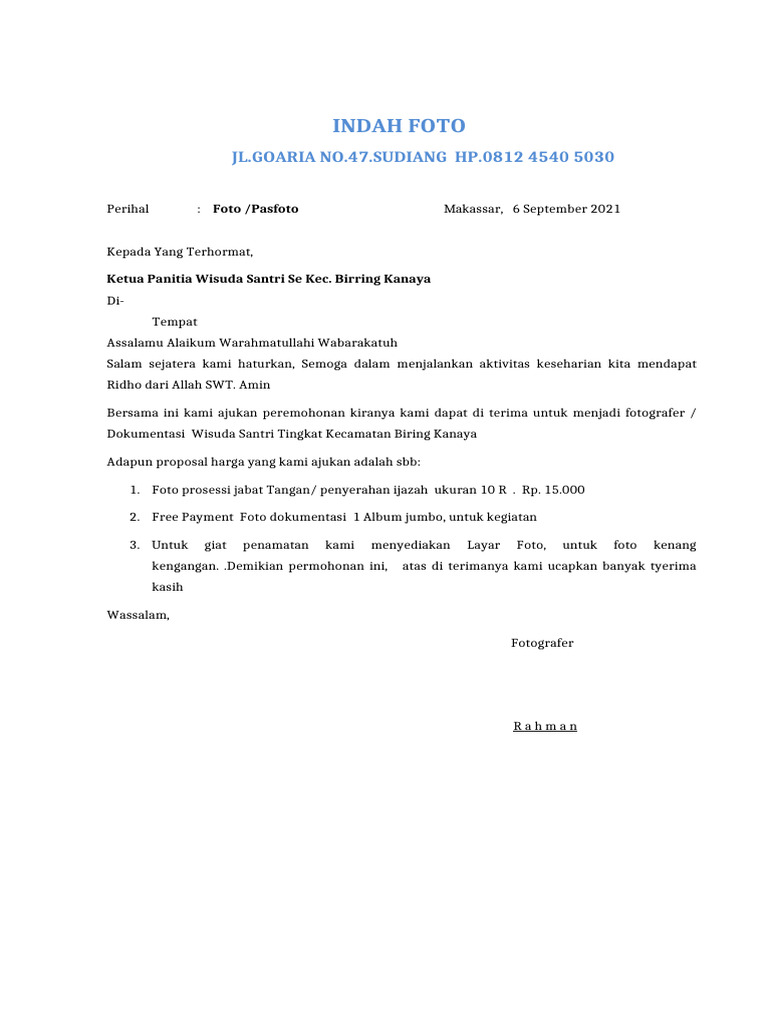 Proposal WISUDA | PDF