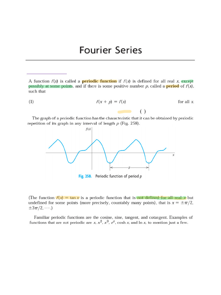 Module 1 Part 1- Fourier Series | PDF