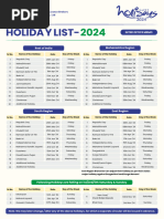 2025 India Public Holiday Schedule | PDF | Religious Holidays | Observances