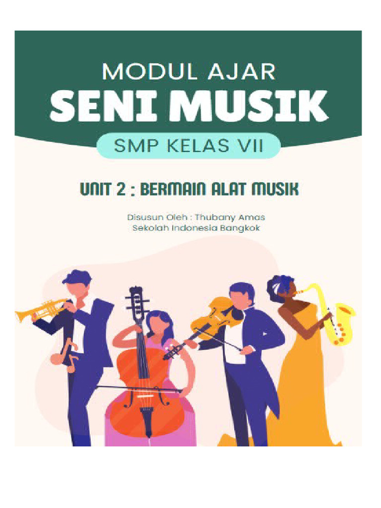 Seni Budaya Modul Ajar Seni Musik Fase D Kelas 7 SMP Materi Unit 2 Memainkan Alat Musik ...
