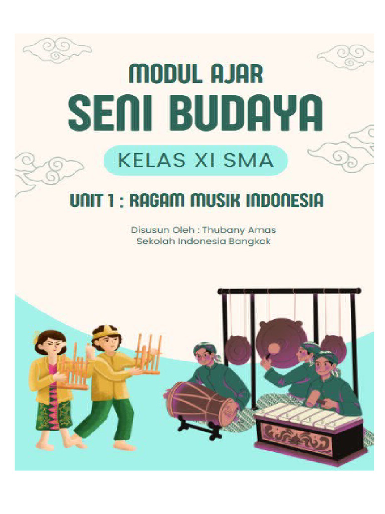 Seni Budaya Modul Ajar Seni Musik Fase F XI SMA | PDF