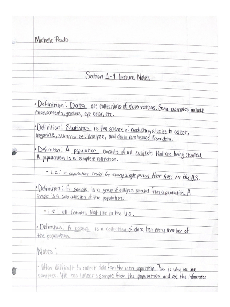 Chapter 1 Notes | PDF