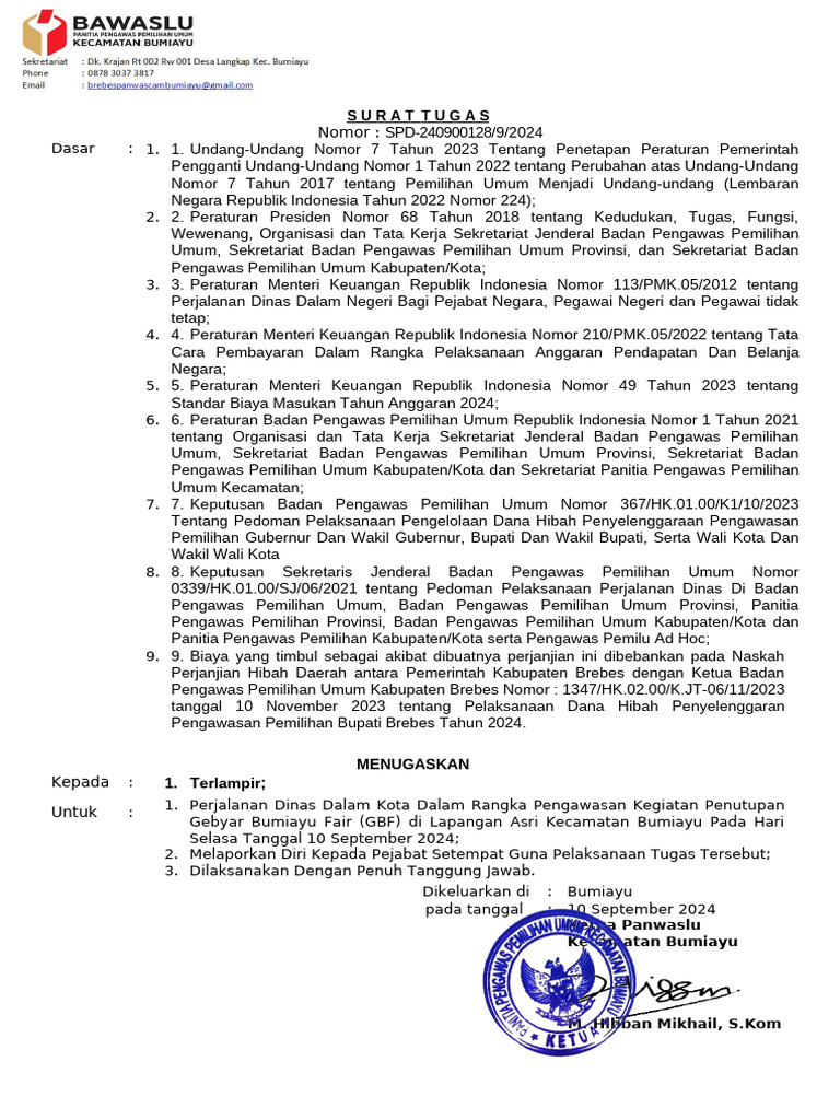 10 September PKD Pengawasan GBF | PDF