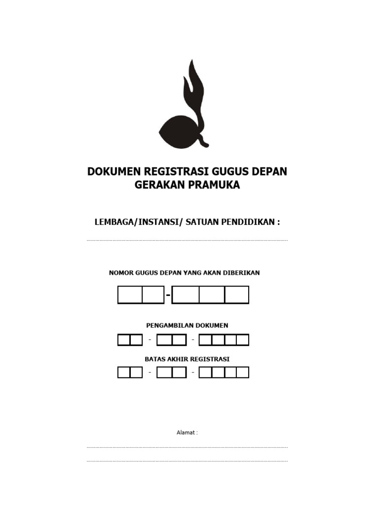 Dokumen Registrasi Gudep | PDF