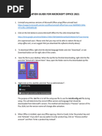 Activate Office 2021 via CMD Guide | PDF | Software Development | Microsoft
