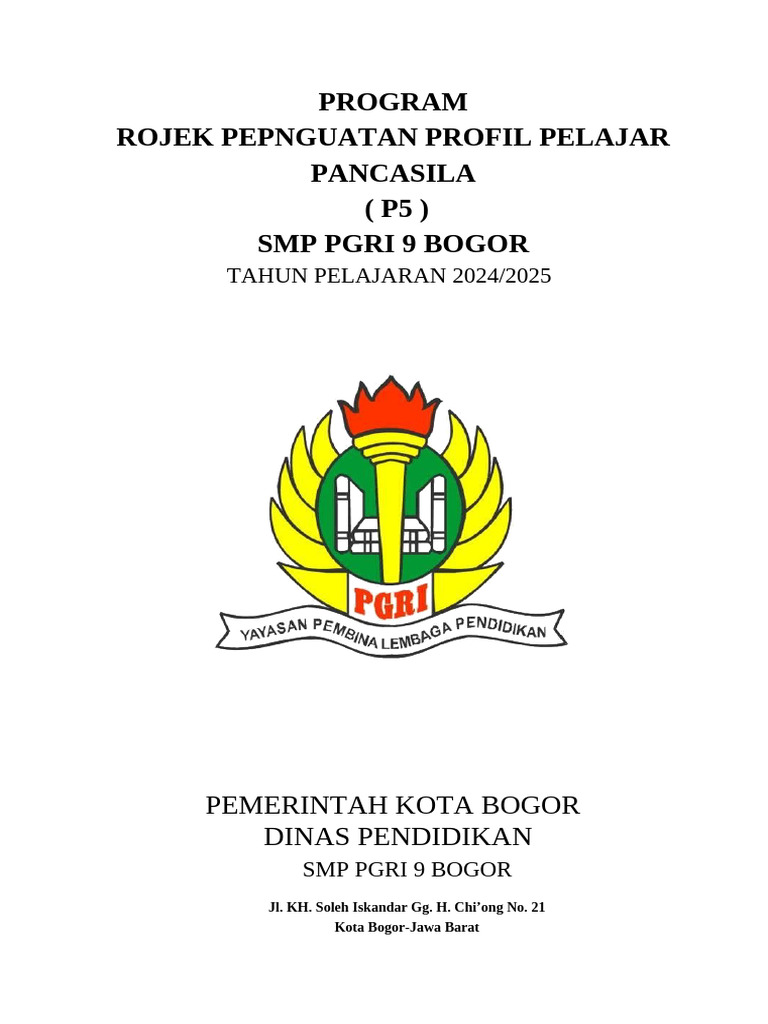 PROGRAM P5_ TH 2024-2025 | PDF