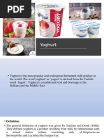 Yogurt Production Process Overview | PDF | Yogurt | Milk