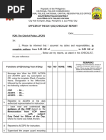 Duty Detail Order Template | PDF