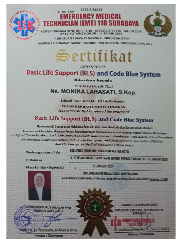 Sertifikat BLS | PDF