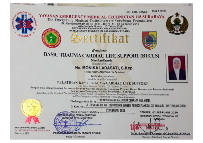 Sertifikat BTCLS | PDF
