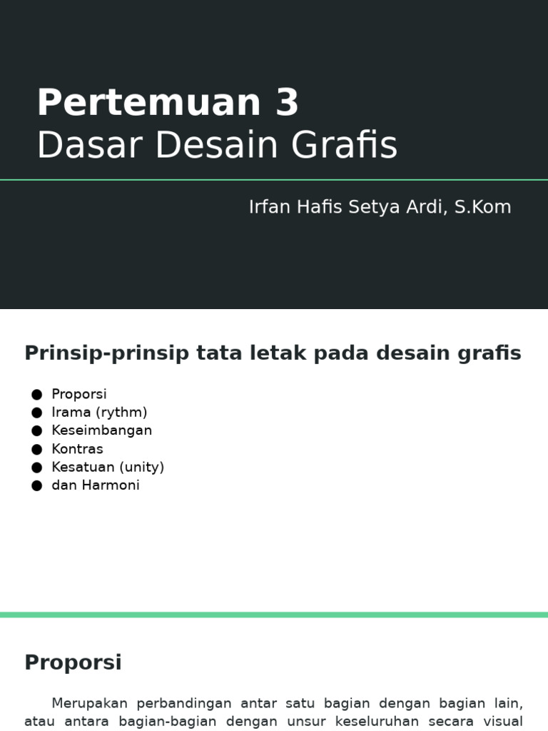 Pertemuan 3 Dasar Desain Grafis | PDF