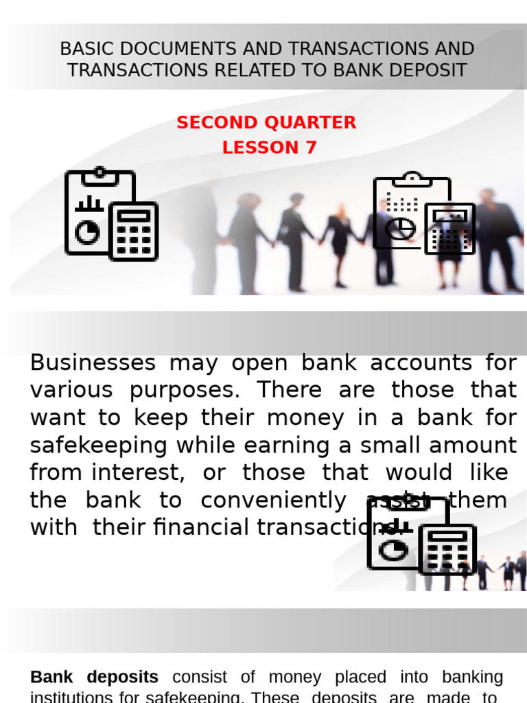 Lesson 7 - Basic Documents and Transactions and Transactions Related To ...