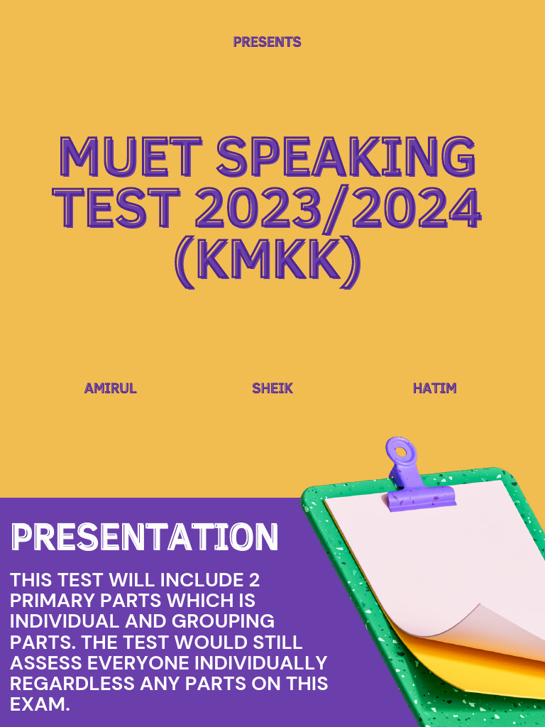 English Speaking MUET | PDF