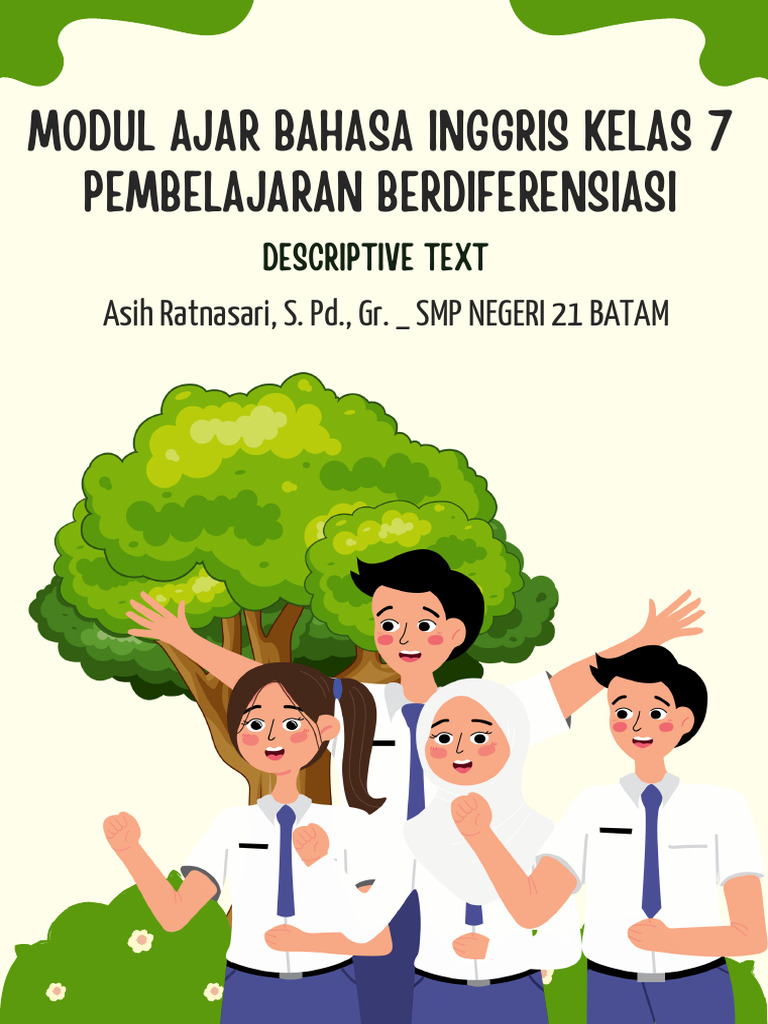 Modul Descriptive Text Kelas 7 SMP | PDF