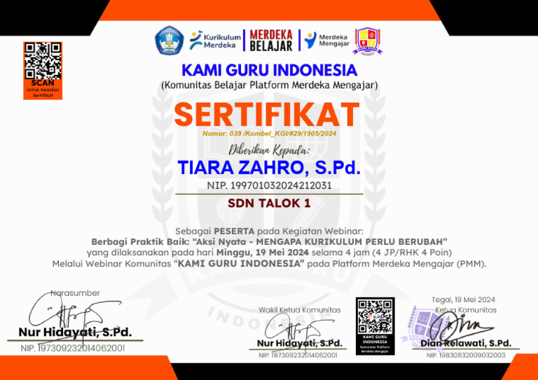 contoh sertfikat kombel | PDF