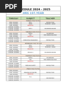 2024-2025 College Exam Schedule | PDF | Academic Term