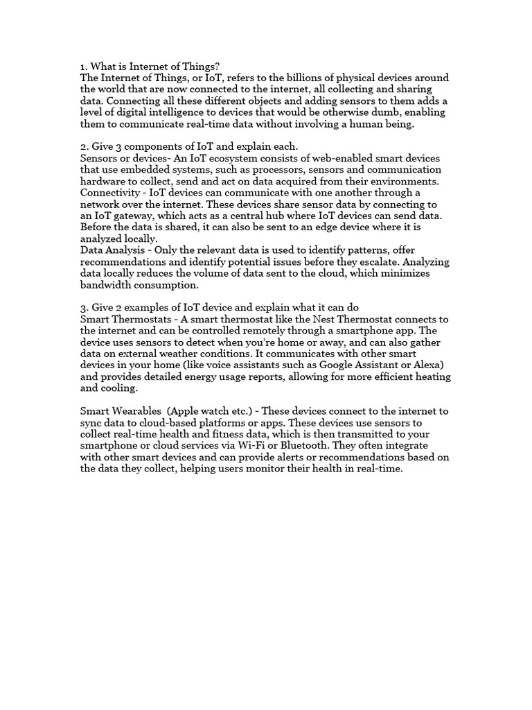 Internet of Things | PDF