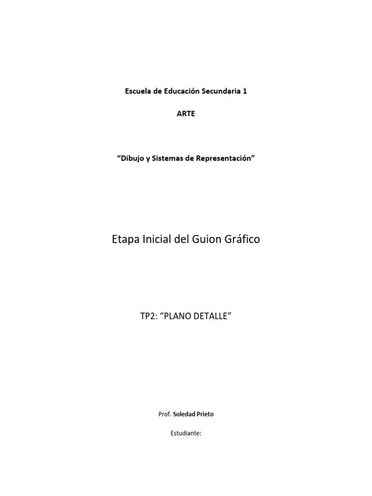 Arte - Ees1 - Dibujo y Sistemas de Representación - TP2 | PDF
