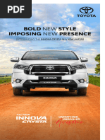 Toyota Innova Crysta Dimensions, Length, Width and Height - AutoX | PDF