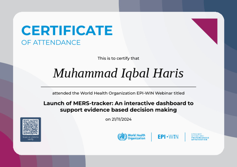 MERS Tracker Certificate | PDF