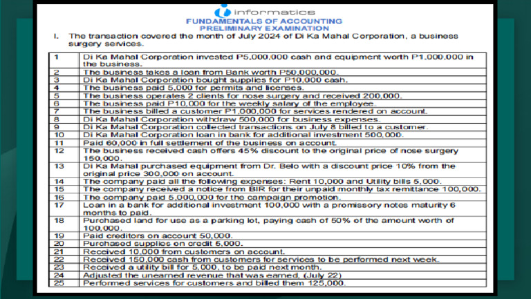 PRELIMINARY EXAM PPT | PDF