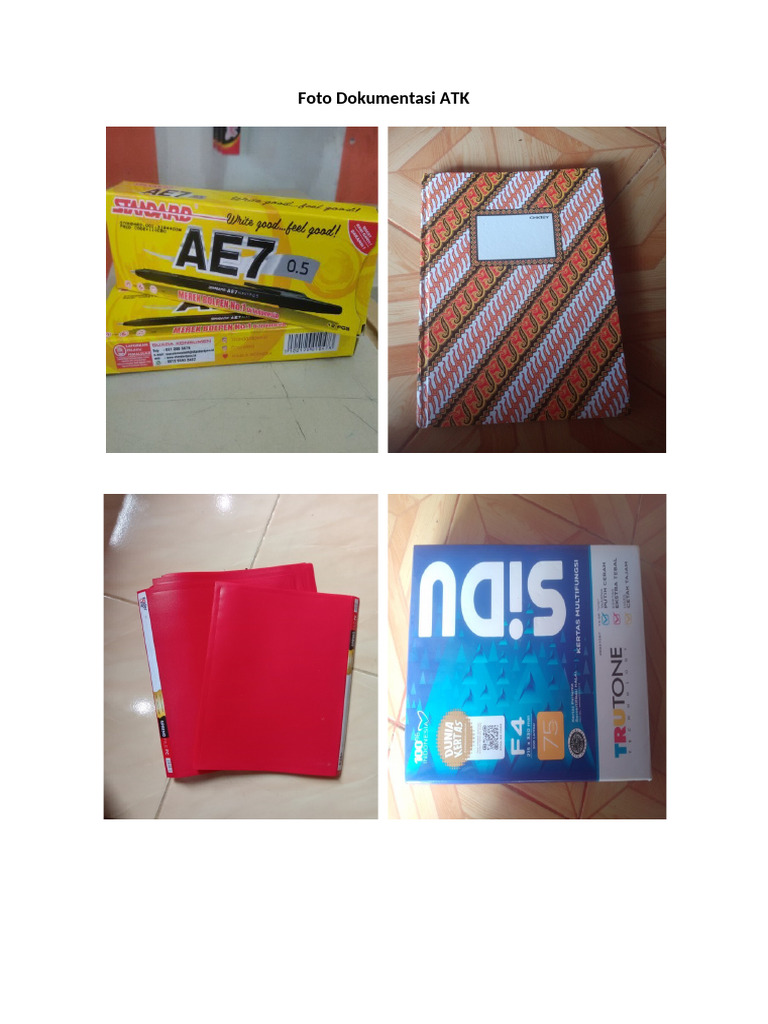 Foto Dokumentasi ATK | PDF