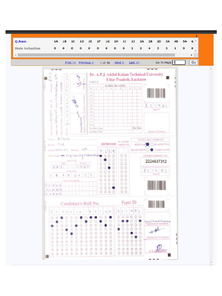 vinod aktu math1 | PDF